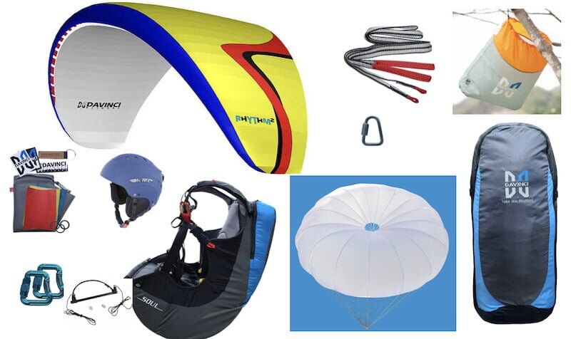 Paragliding set 1. (EN-A) beginner / recreatie piloot.