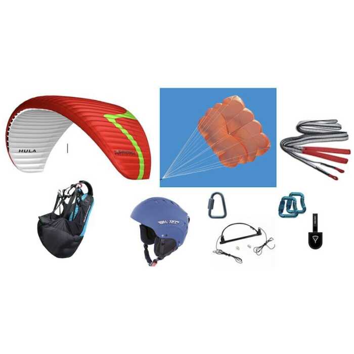 Paragliding set Hike & Fly, lichtgewicht paragliding set
