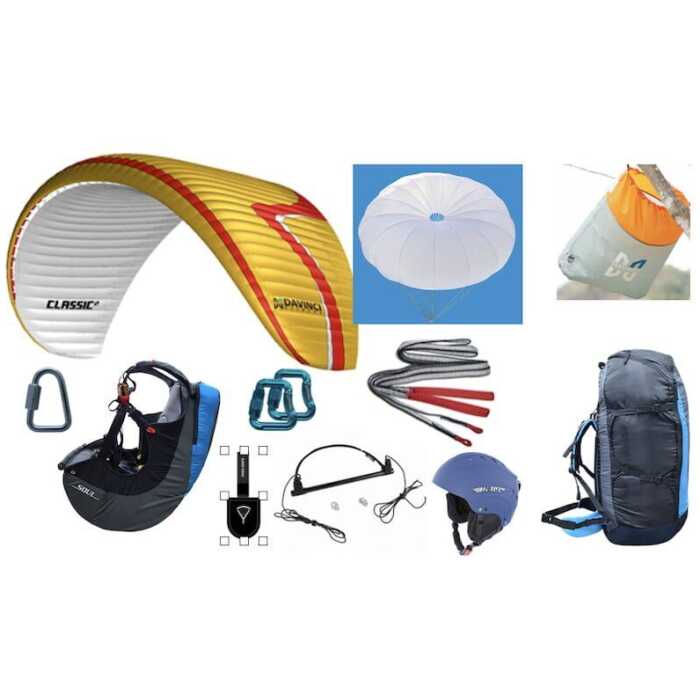 Paragliding set voor semi-gevorderde piloten.